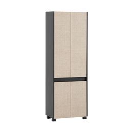 Tchibo - Hochschrank &raquo;Sander&laquo; - 57x33x164,5cm - anthrazit - Holz / Kunststoff / Metall