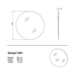 Tchibo - &raquo;Libbiano Plus&laquo; Spiegel - 93,9x95,1x7,5cm -