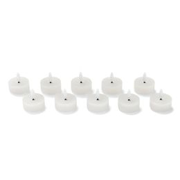 Tchibo - 10 LED-Echtwachs-Teelichter - wei&szlig;