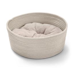 Tchibo - Tierkorb mit Kissen - beige