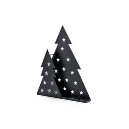 Tchibo - Solar-Leuchte &raquo;Metalltanne&laquo; - 40x6x48cm - schwarz - Metall / Kunststoff