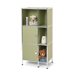 Tchibo - Regal Metall &raquo;Cn3 Kids&laquo; mit 2 T&uuml;ren - 60x40x127cm - chrom - Stahl / Kunststoff / Kunststoff