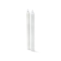 Tchibo - 2 LED-Echtwachs-Stabkerzen - wei&szlig;