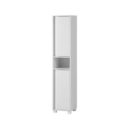 Tchibo - Hochschrank &raquo;Dex&laquo; - 32,5x33x164,5cm - wei&szlig; - Holz / Metall / Kunststoff