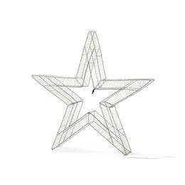 Tchibo - XXL-3D-LED-Stern - 151x20x145cm - silber - Edelstahl / Kunststoff