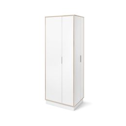 Tchibo - Universalschrank mit Seitent&uuml;r - 68,5x52x185cm - silber - Holz / Kunststoff / Aluminium