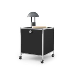 Tchibo - Beistelltisch mit Schublade Metall &raquo;Cn3&laquo; - 40x40x49cm - schwarz - Stahl / Stahl / Aluminium