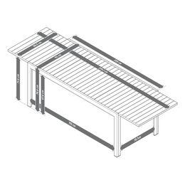 Tchibo - Ausziehtisch &raquo;Liska&laquo; aus leichtem - 205x95x74,5cm - braun -