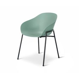 Tchibo - Moderner Schalenstuhl - 57x56x78cm - schwarz - Stahl / Polypropylen / Polypropylen