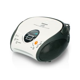 Lenco &raquo;Scd-24 Boombox&laquo; CD-Player mit Radio und Kopfh&ouml;reranschluss - wei&szlig;
