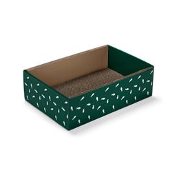 Tchibo - Katzen-Kratzbox - dunkelgr&uuml;n