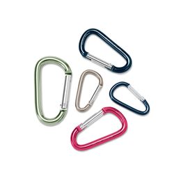 Tchibo - 5 Karabinerhaken - mehrfarbig