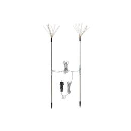 Tchibo - 2 gro&szlig;e LED-Gartenstecker - silber