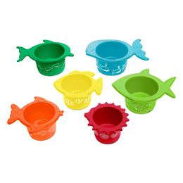 Tchibo - 6 Wasser- und Sandspielbecher - orange