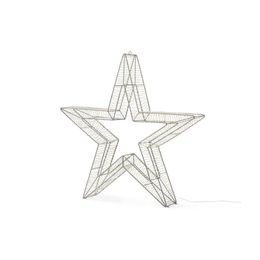 Tchibo - 3D-LED-Stern - 100x15x100cm - silber - Edelstahl / Kunststoff
