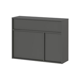 Tchibo - Ameca Mehrzweckschrank mit 2 T&uuml;ren und einer Schublade - 83x25x63cm - grau - Holz