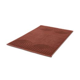 Tchibo - Jacquard-Duschvorleger - rotbraun