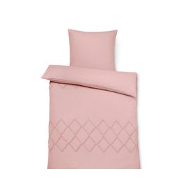 Tchibo - Struktur-Bettw&auml;sche - ros&eacute;