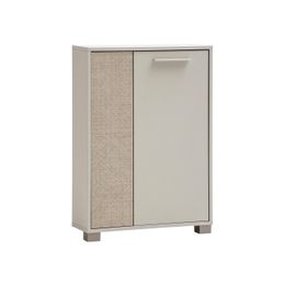 Tchibo - Highboard &raquo;Edno&laquo; - 59,8x19,5x85,2cm - beige - Holz / Kunststoff / Metall