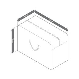 Tchibo - Premium-XXL-Aufbewahrungstasche f&uuml;r Outdoor-Kissen - grau