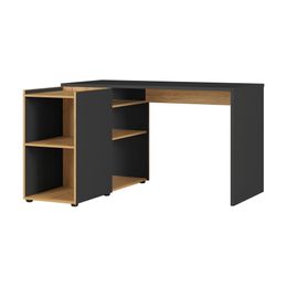Tchibo - Eckschreibtisch &raquo;Austin&laquo; - 129x107x76cm - anthrazit - Holz / Kunststoff