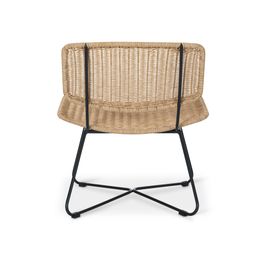 Tchibo - Design-Loungesessel mit Polyrattangeflecht - 67x62x68cm - schwarz -