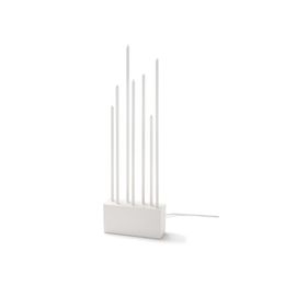 Tchibo - Kerzenleuchter - 18x6x58cm - creme - Metall / Holz / Kunststoff
