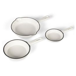 Tchibo - Chefkoch-Gusseisen-Pf&auml;nnchen - wei&szlig;