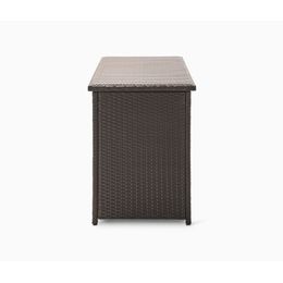 Tchibo - Auflagenbox mit Polyrattangeflecht - 112,5x49x63cm - dunkelbraun -