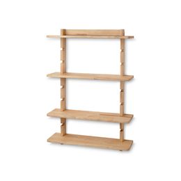 Tchibo - Wandregal mit verstellbaren B&ouml;den - 70x20x100cm - naturfarben -
