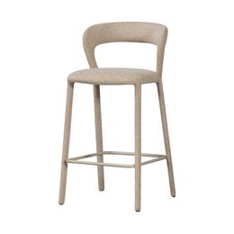Tchibo - Woood Barhocker &raquo;Noble&laquo; - 48x52x95cm - braun - Holz / Polyester