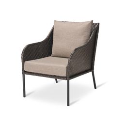 Tchibo - Loungesessel mit Polyrattangeflecht - 62,5x78x83,5cm - dunkelbraun - Stahl / Polyrattan / Polyethylen