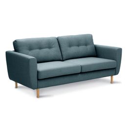 Tchibo - 2 - 200x92x87cm - blaugrau - Polyester / Buchenholz / Holz