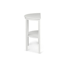 Tchibo - Halbrunde Konsole im Landhausstil - 80x40x80cm - wei&szlig; -