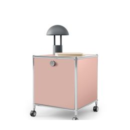 Tchibo - Beistelltisch Metall &raquo;Cn3&laquo; mit 1 Klappfach - 40x40x49cm - chrom - Stahl / Aluminium / Kunststoff