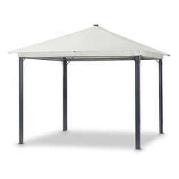 Leco Solarpavillon - 300x300x261cm - anthrazit - Stahl / Aluminium / Polyvinylchlorid