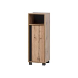 Tchibo - Highboard &raquo;Dex&laquo; - 32,5x33x95cm - schwarz - Holz / Metall / Kunststoff