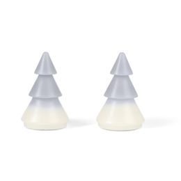 Tchibo - 2 LED-Echtwachstannen - wei&szlig;