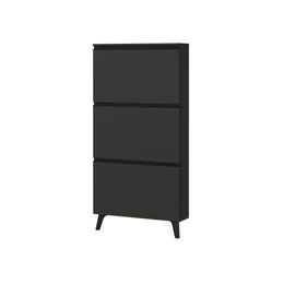 Tchibo - Schuhschrank &raquo;Kipper&laquo; - 67x19x139cm - grau - Holz / Aluminium