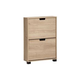 Tchibo - Schuhschrank &raquo;Emmik&laquo; - 60x19,5x85cm - schwarz - Holz / Kunststoff / Metall