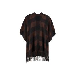 Tchibo - Poncho mit Fransen - schwarz