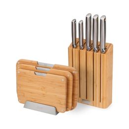 Joseph Joseph Schneidebretter und Messerblock - silber