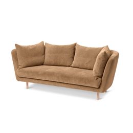 Scapa 2 - 211x96x75cm - braun - Polyester / Polyamid / Eichenholz