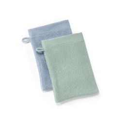 Tchibo - 2 Waschlappen - hellblau
