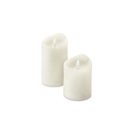 Tchibo - 2 LED-Echtwachskerzen - creme
