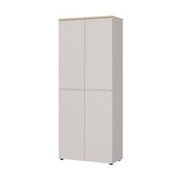 Tchibo - Aktenschrank &raquo;Lissabon&laquo; - 80x40x197cm - braun - Holz / Kunststoff