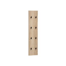 Tchibo - Hakenpaneel &raquo;Emmik&laquo; - 24,5x2,5x109cm - schwarz - Holz / Metall
