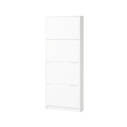 Tchibo - Schuhschrank &raquo;Valderas&laquo; - 71x18x175cm - wei&szlig; - Holz / Glas / Metall