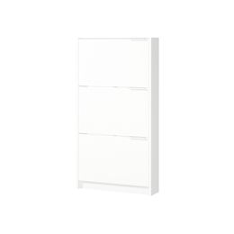 Tchibo - Schuhschrank &raquo;Valderas&laquo; - 71x18x133cm - wei&szlig; - Holz / Glas / Metall