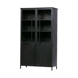 Tchibo - Woood Metall-Vitrine &raquo;Exhibit&laquo; - 99x44x170cm - schwarz -